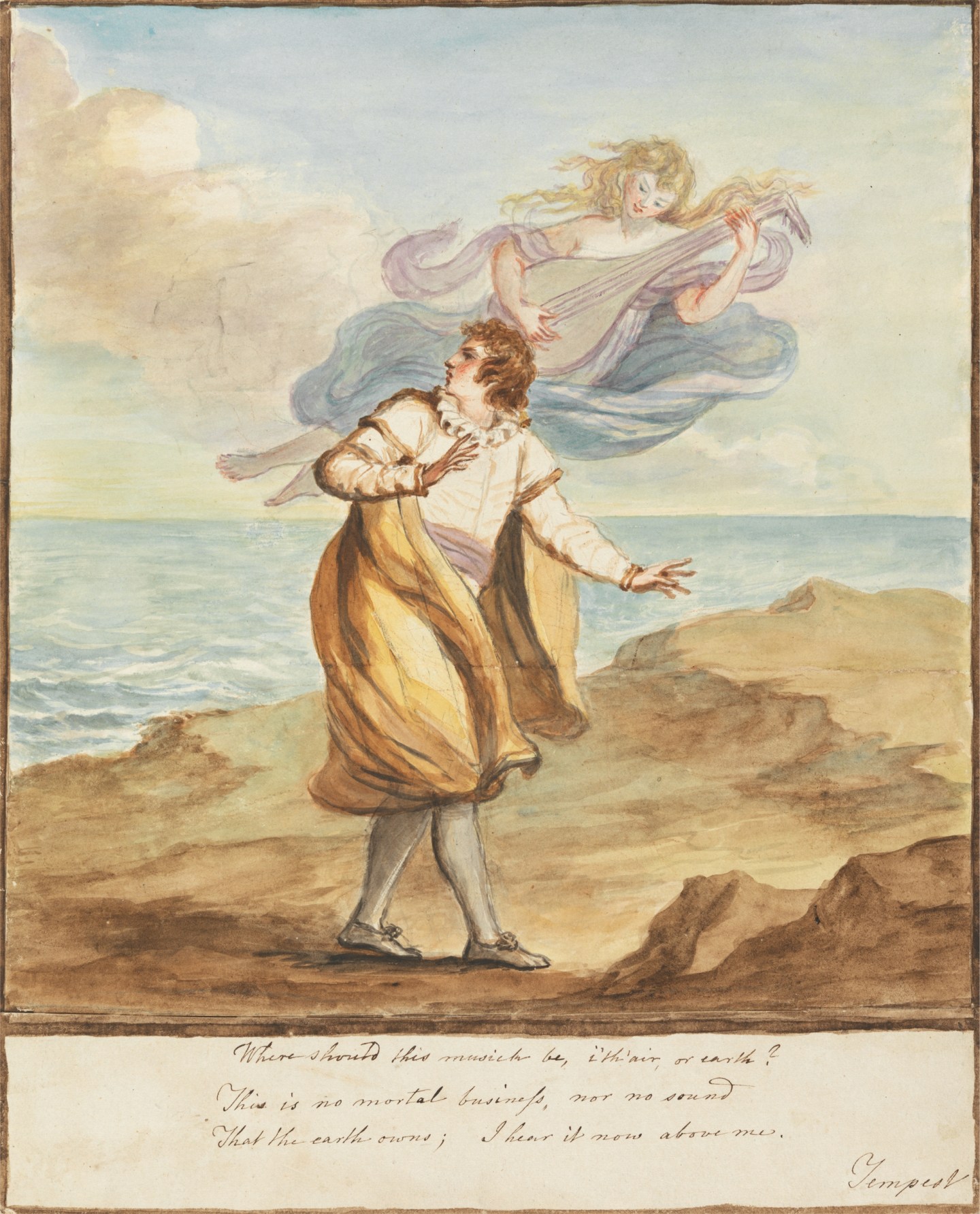 Alexander Lazarus Wolff: “Self-Portrait as Ariel from The Tempest” – As ...